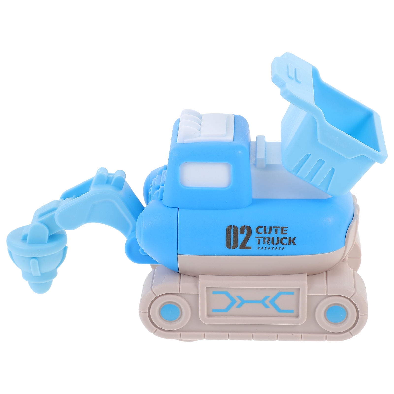KALLORY 1Pcs Excavator Toy Model for Children in Cartoon Style with ...