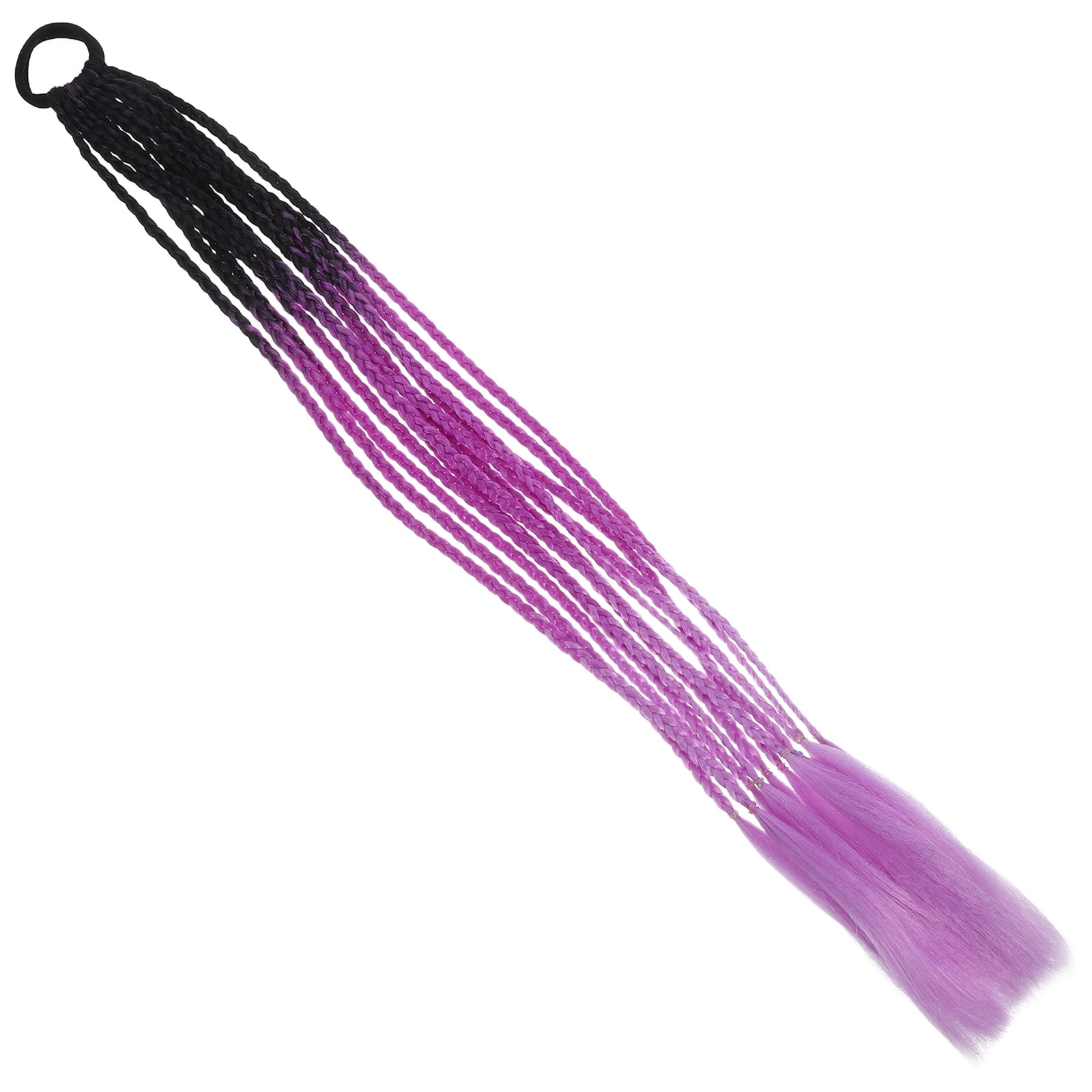 KALLORY 1Pcs Hair Ponytail Extension Violet Color for Ladies Party and ...