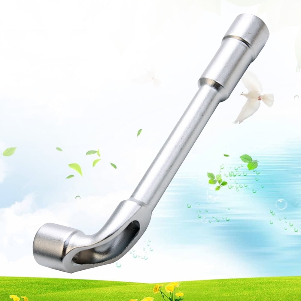 KALLORY 1Pcs L Shaped Wrench for Factory Use Silver Dual Heads Tool ...