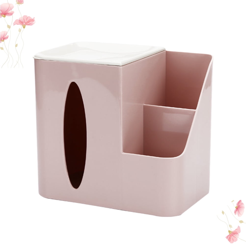KALLORY 1Pcs Pink Tissue Box Holder for Facial Tissue Paper Storage in ...