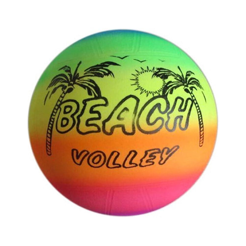 KALLORY 1Pcs Rainbow Balls Multi Colored 22 X 6 X 2 Cm Inflated ...