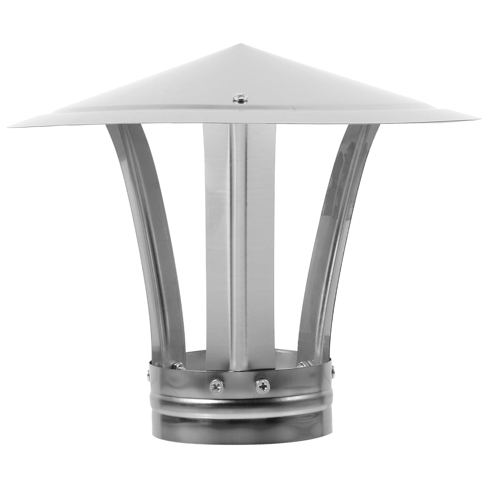 KALLORY Stainless Steel Chimney Rain Cap Silver Color Easy Installation ...