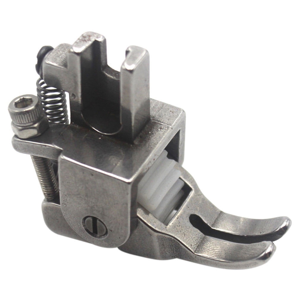 KALLORY 1Pcs Silver Iron Plastic Flat-Seaming Machine Roller Presser ...