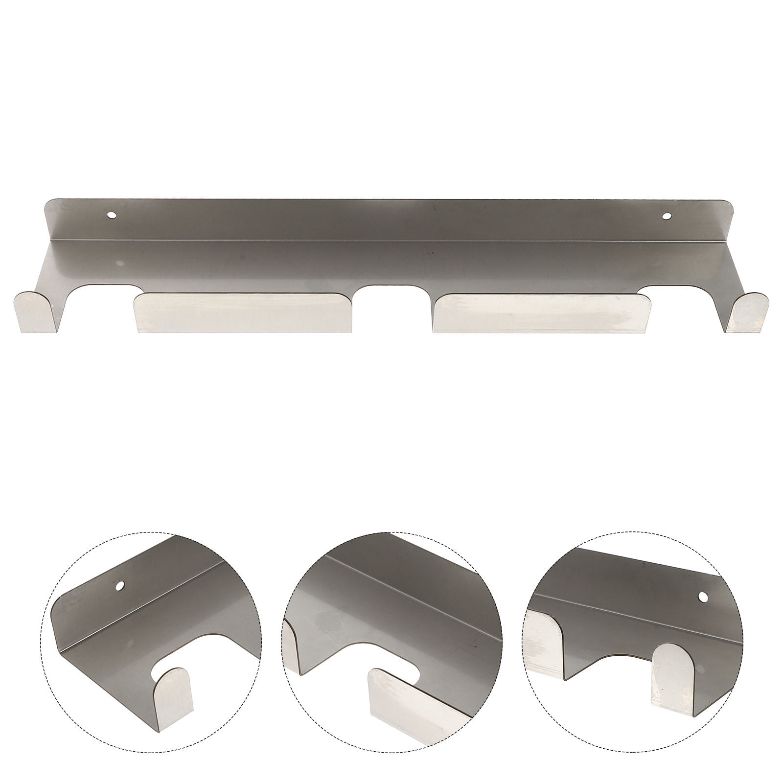 KALLORY Rectangular Pizza Utensil Wall Rack Stainless Steel Kitchen ...