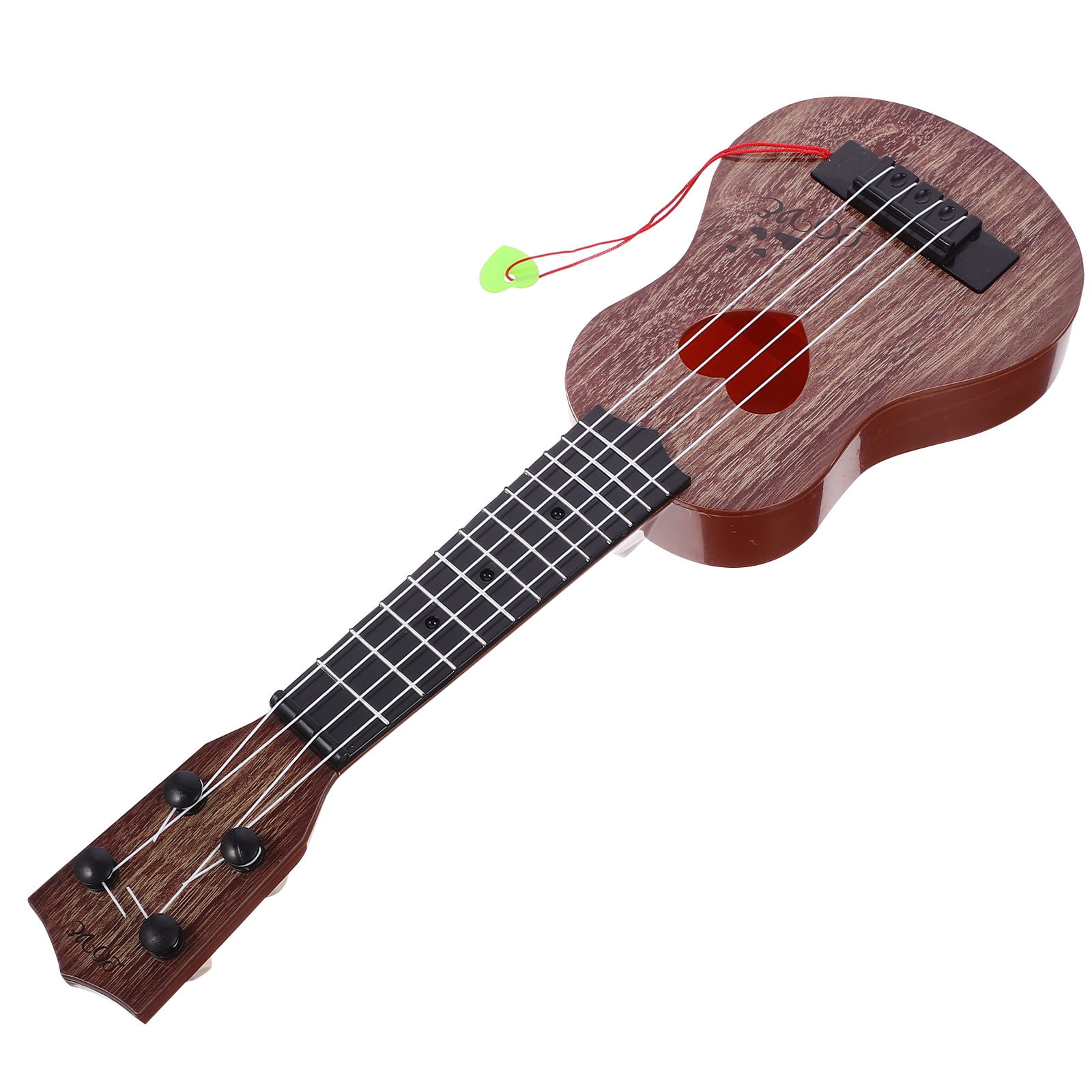 KALLORY 1Pcs Ukulele for Kids in Coffee Color with Heart Shape Design ...