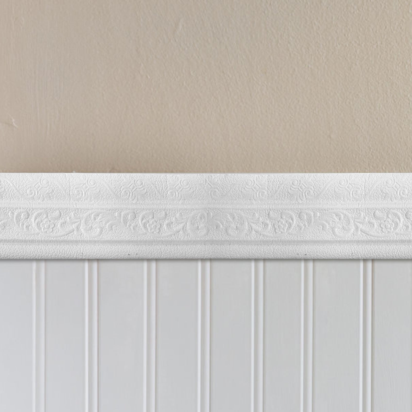 KALLORY 1Pcs Waterproof DIY Decor Wall Borders Molding 3D Square White ...