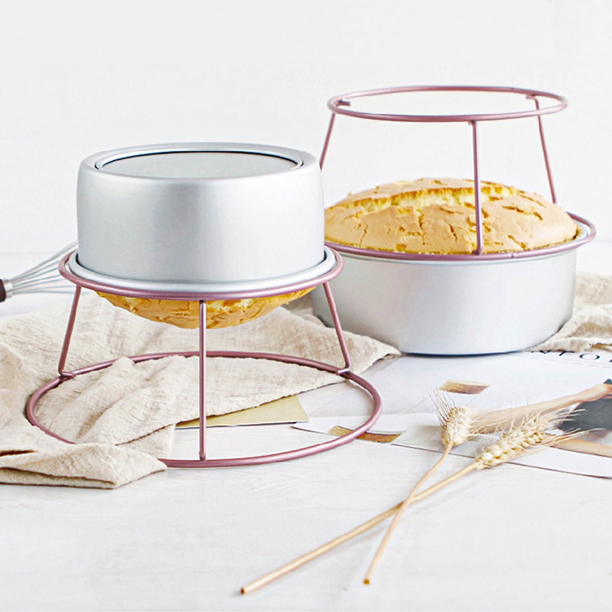 KALLORY Stainless Steel Cake Stand with Air Circulation for Efficient ...