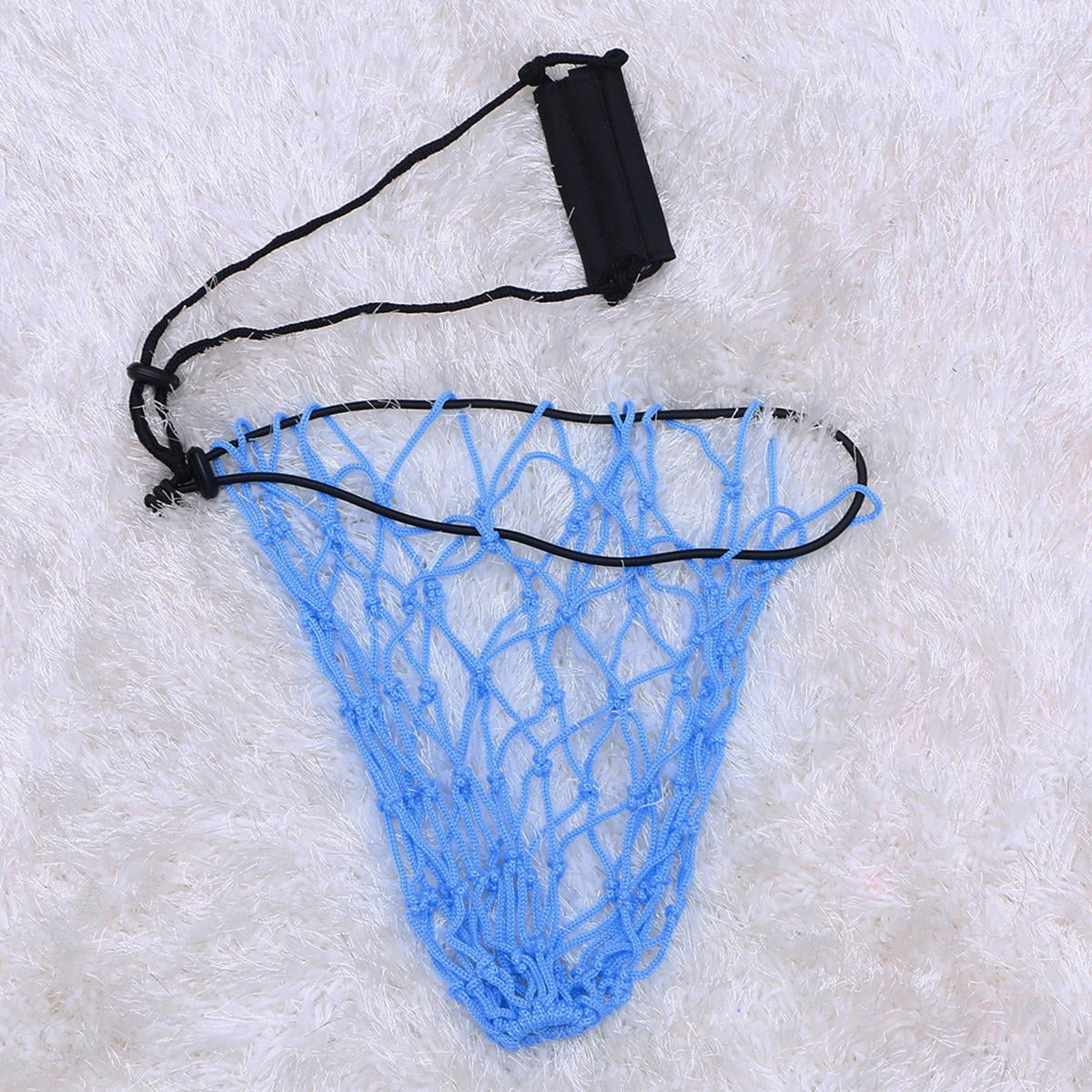 KALLORY 1Set Blue Mesh Net String Bag for Storing and Transporting ...