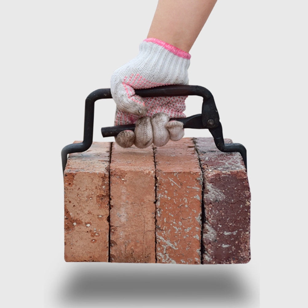 KALLORY 1Set Heavy Duty Brick Tongs Brick Block Carrier Tool for ...