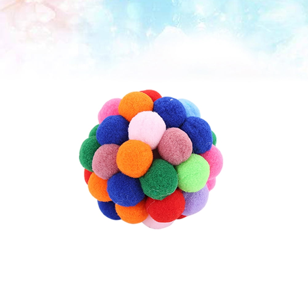 KALLORY 1Set Interactive Kitten Toys Bouncy Ball for Cats with Bell ...