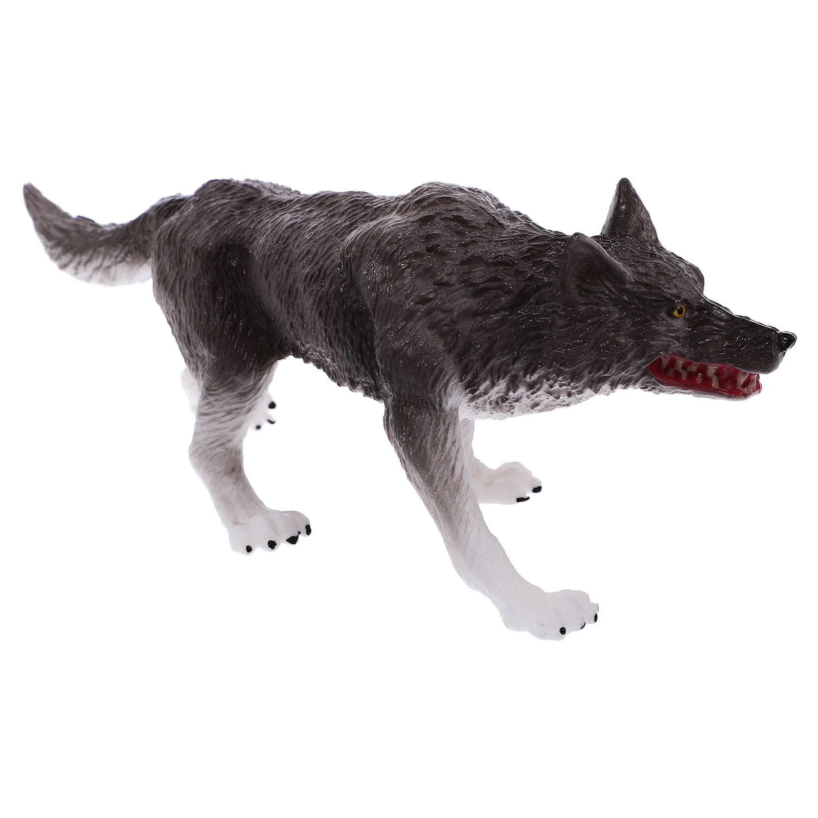 KALLORY 1Set Mini Animal Models Cognitive Toy Plastic Wolf Figures ...