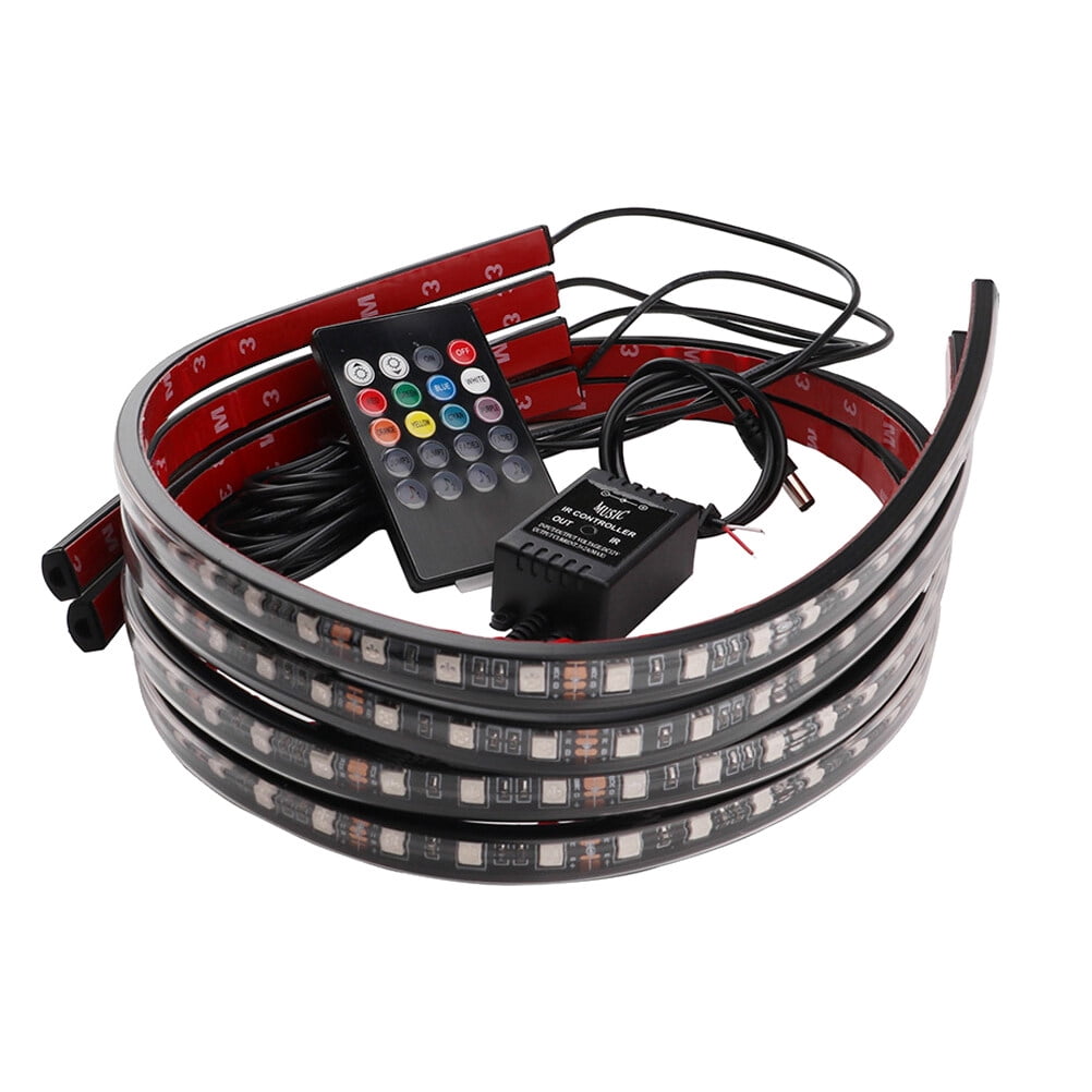 KALLORY 1Set Multi-Color Plastic Car Bottom Light for Low Consumption ...