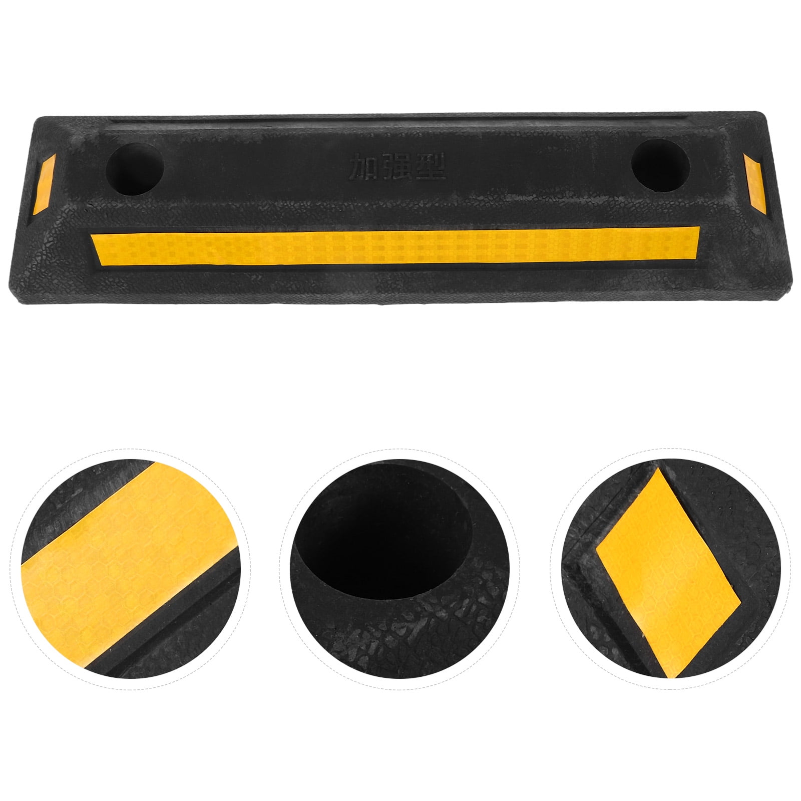 KALLORY 1Set Parking Bumper for Garage Rubber Made Rectangular Shape ...