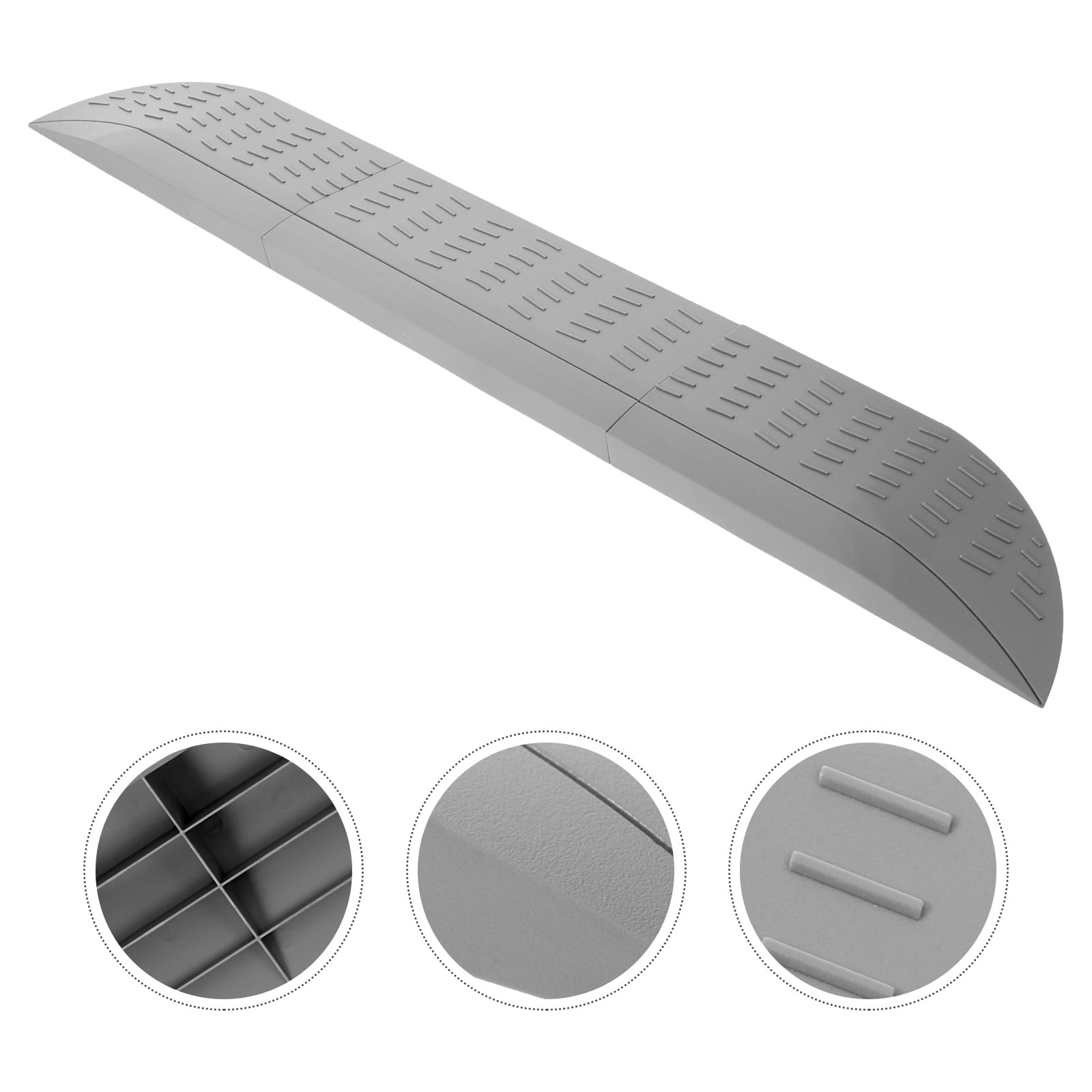 KALLORY 1Set Rubber Ramp for Doorways and Steps Non-Slip Grey Color ...