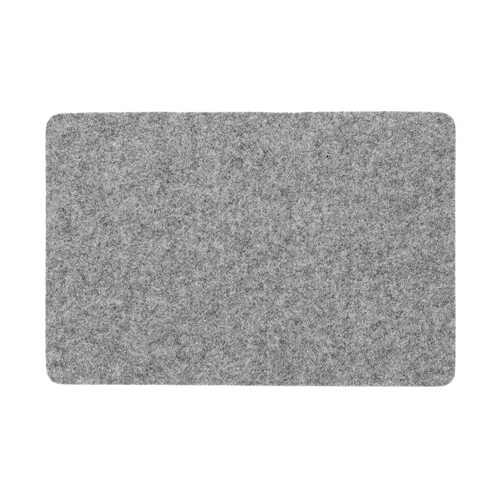KALLORY 1Set Table Ironing Mat Rectangular Grey Wool Felt Improves ...