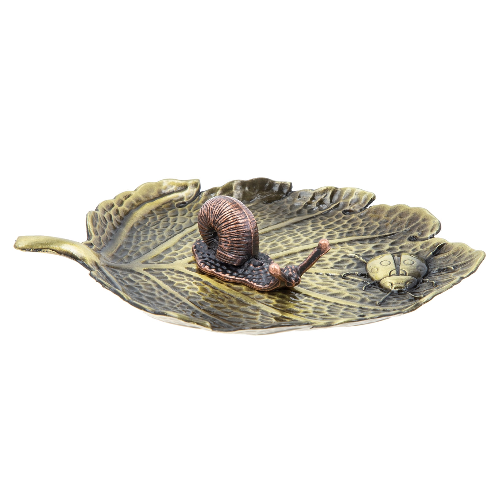 KALLORY 1Set Zine-alloy Censer Backflow Burner Leaf Shape Japanese Zen ...