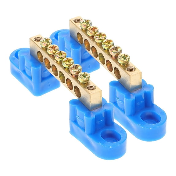 KALLORY 2 Pcs Ground Bar for Panel Distribution Block Terminal Bars ...