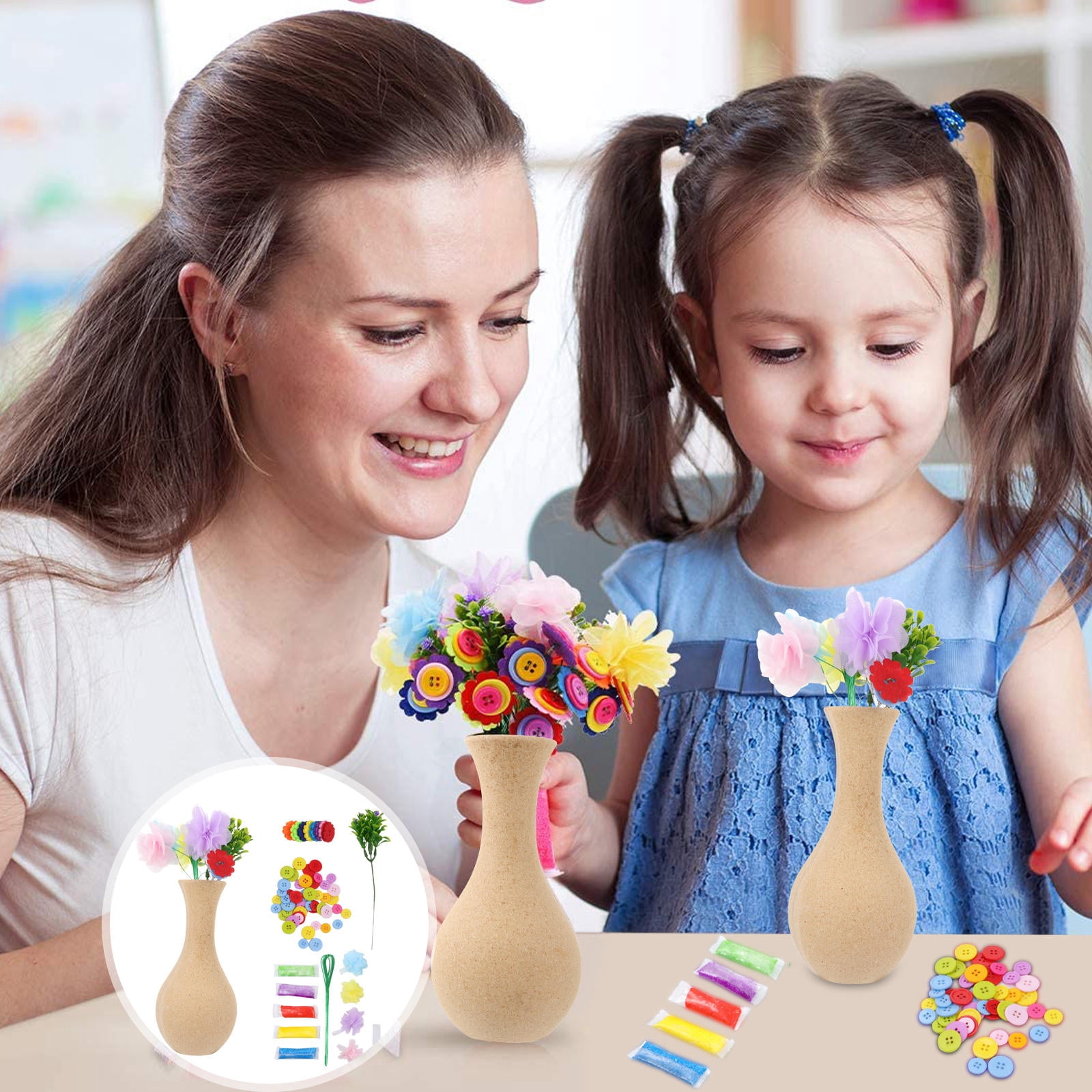 KALLORY 2 Sets DIY Activity Kit Craft for Kids Girls Party Child ...
