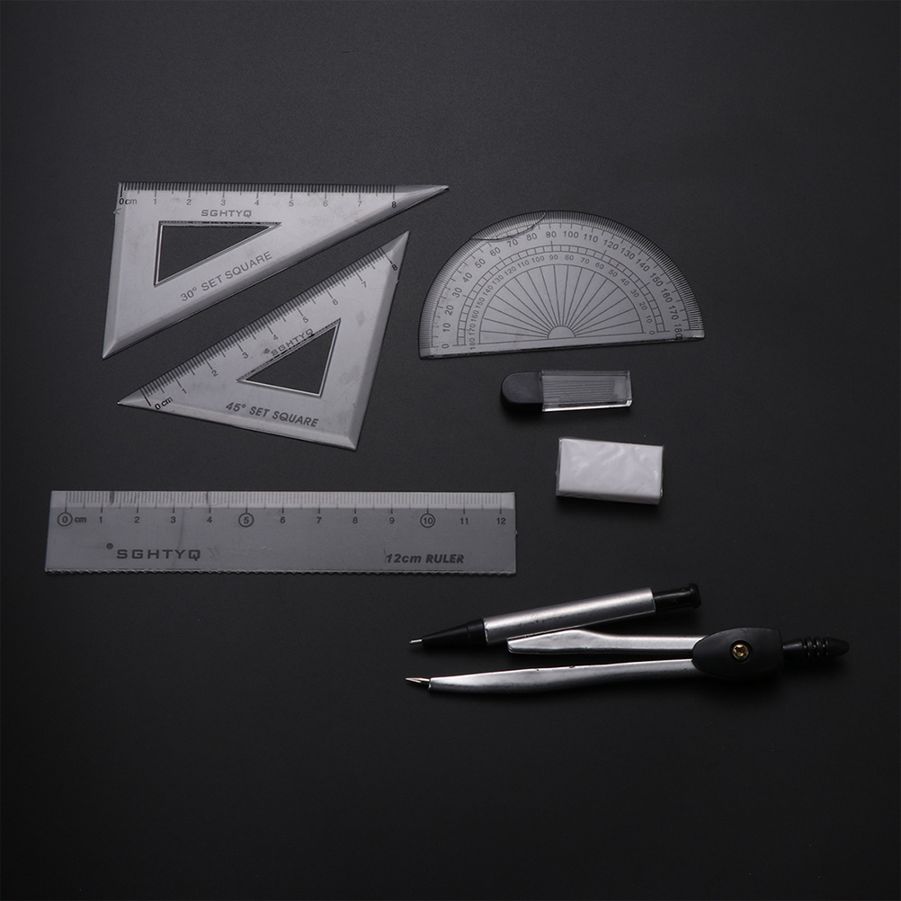 KALLORY 2 Sets Drawing Rulers Tool Math Automatic Pencil Lead - Walmart.com