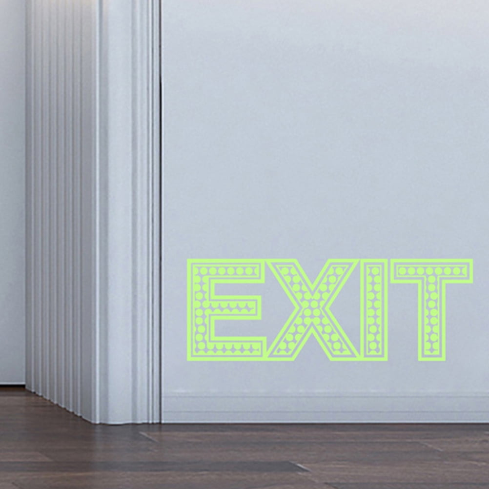 KALLORY 2 Sheets Protection Sticker Floor Guide Safety Exit Signage ...