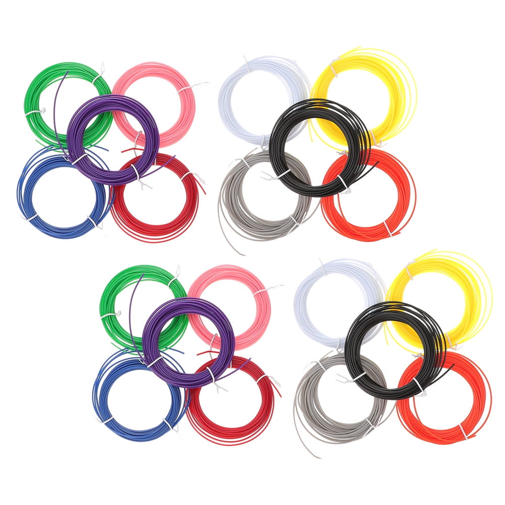 KALLORY 20 Pcs 3d Printing Pen Consumables Filament for Use Supplies ...