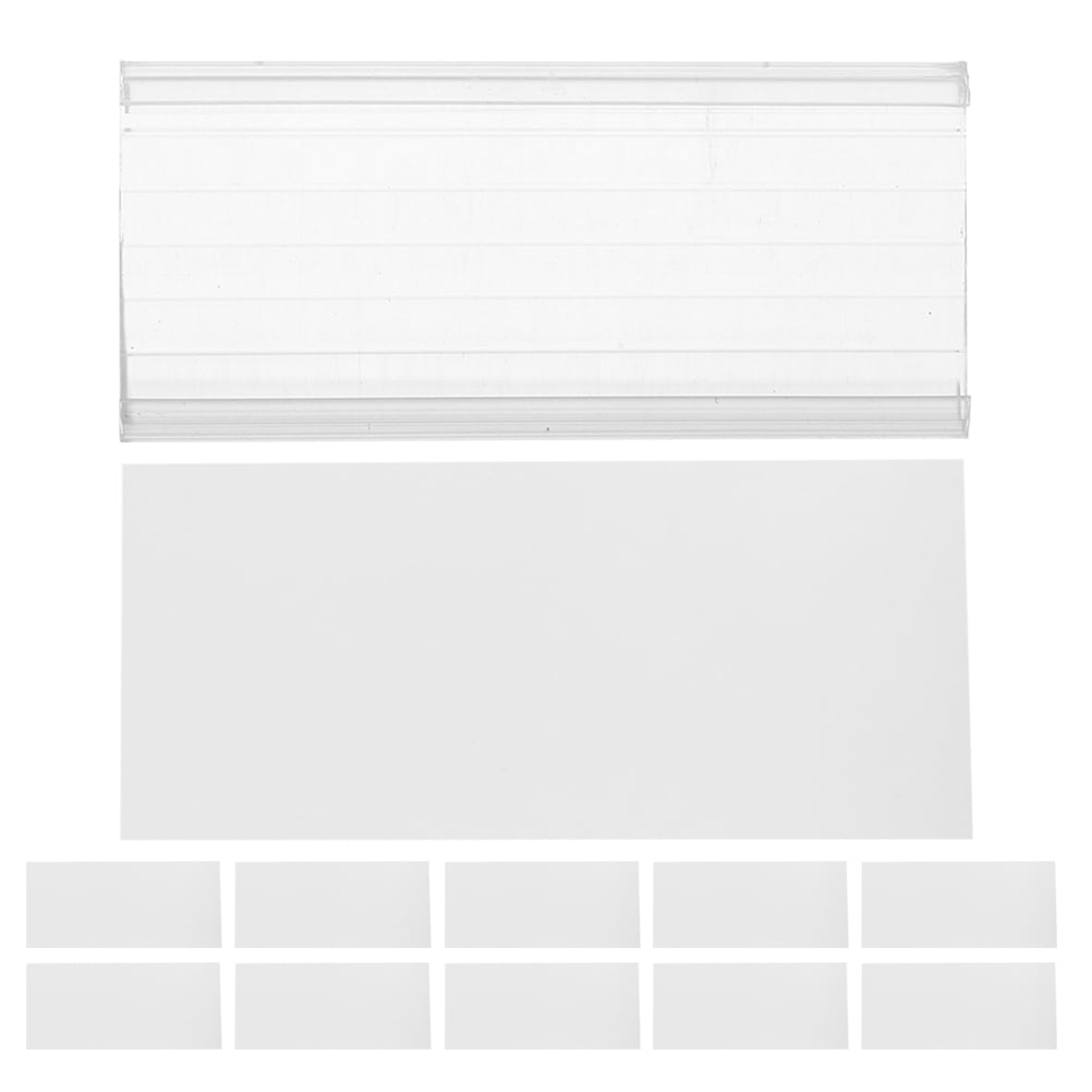 KALLORY 20 Pcs Shelf Tags Label Display Holder Stand Small Rack ...