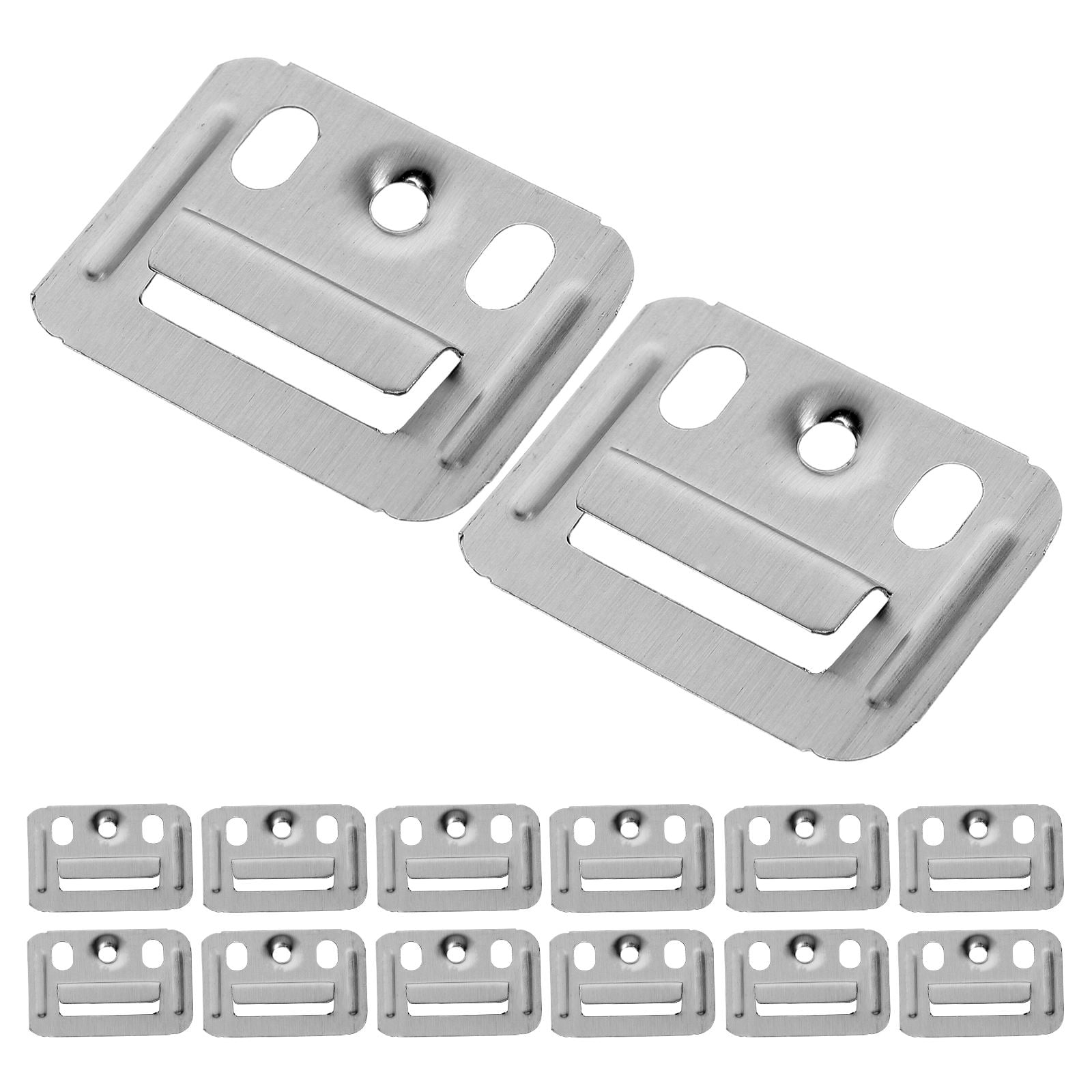 KALLORY 200Pcs Stainless Steel Wall Panel Clamps for Furniture, Fixing ...