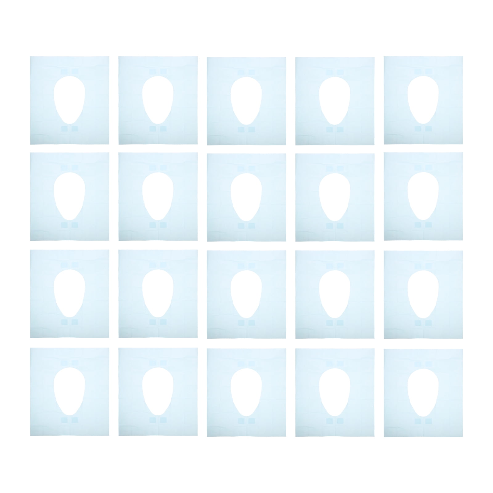 KALLORY 20Pack Disposable Toilet Seat Cover Mats for Hotels and ...