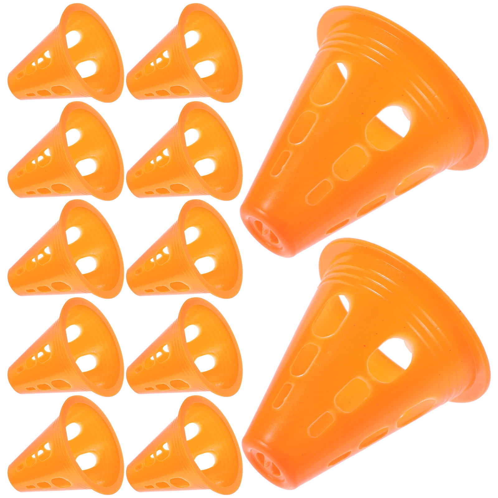 KALLORY 20Pcs Agility Cones for Cycling Orange Plastic Compact Design ...