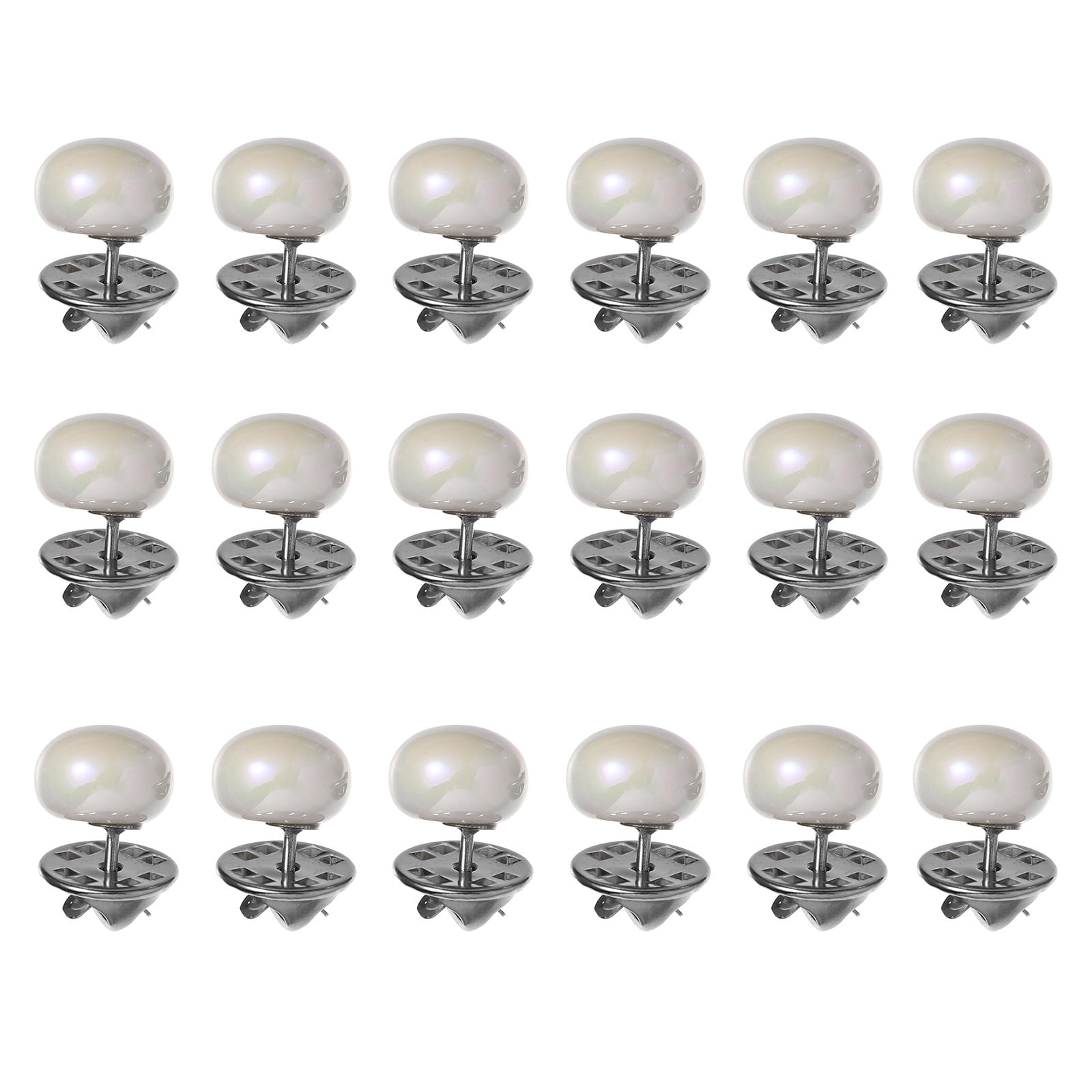 KALLORY Durable Metal Brooch Buttons No Sew for Daily Decorations 20Pcs ...