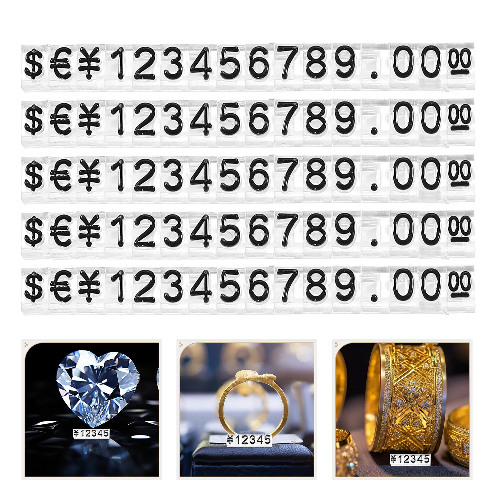 KALLORY 20Pcs Simple and Classic Look Price Display Cube for Watches ...