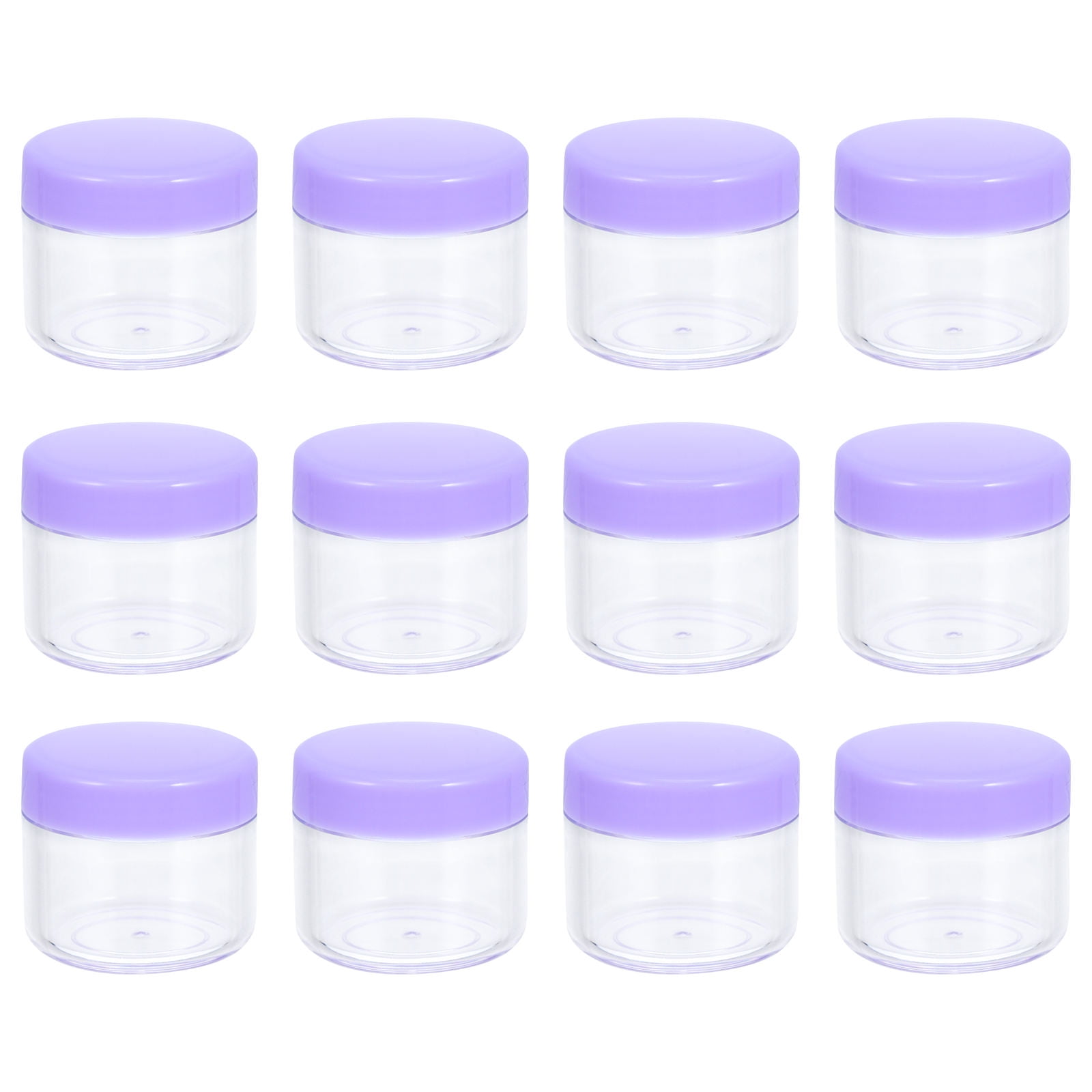 KALLORY 20Pcs Storage Bottles Small Containers With Lids Plastic Square ...