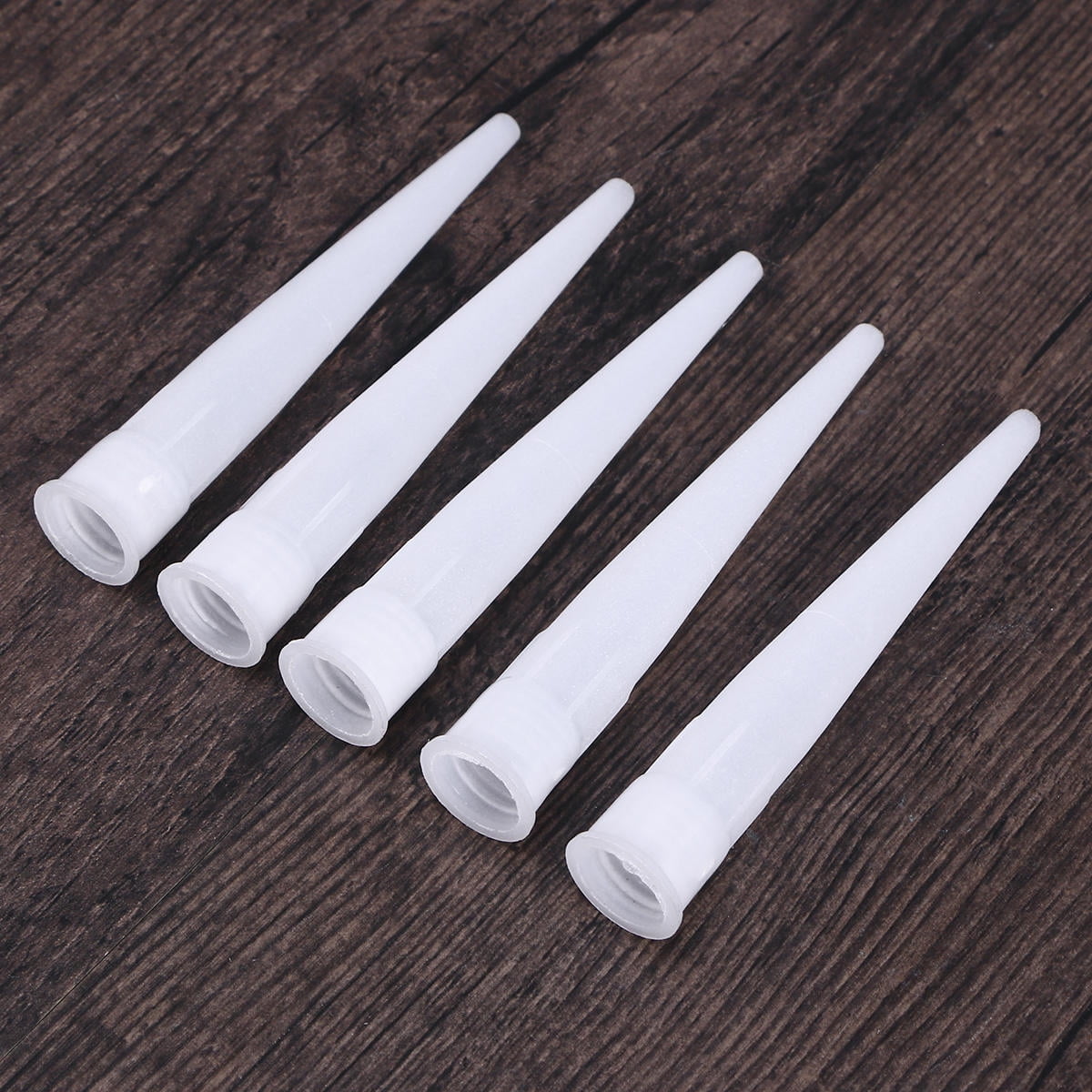 KALLORY 20Pcs White Plastic Caulk Nozzles for Door and Window ...