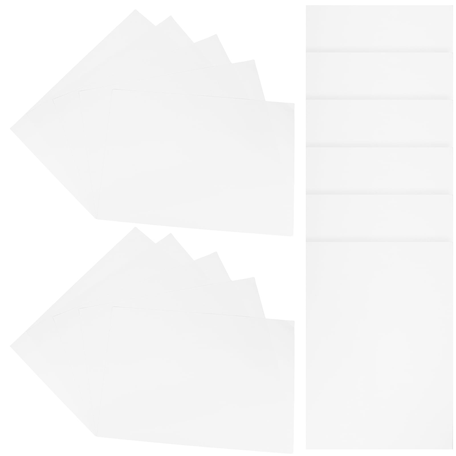 KALLORY White Glossy Sticker Paper for Inkjet and Printers, Adhesive ...