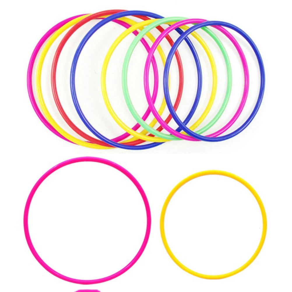 KALLORY 21Pcs Toss Rings Assorted Color Plastic Throwing Rings Toy For ...