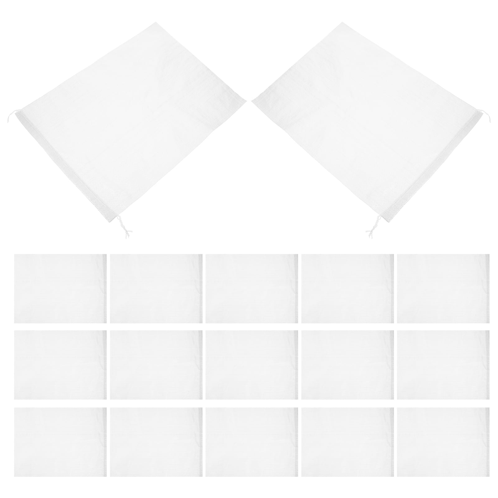 KALLORY 24Pack Transportation Bags Plastic Woven Bags White Packaging ...
