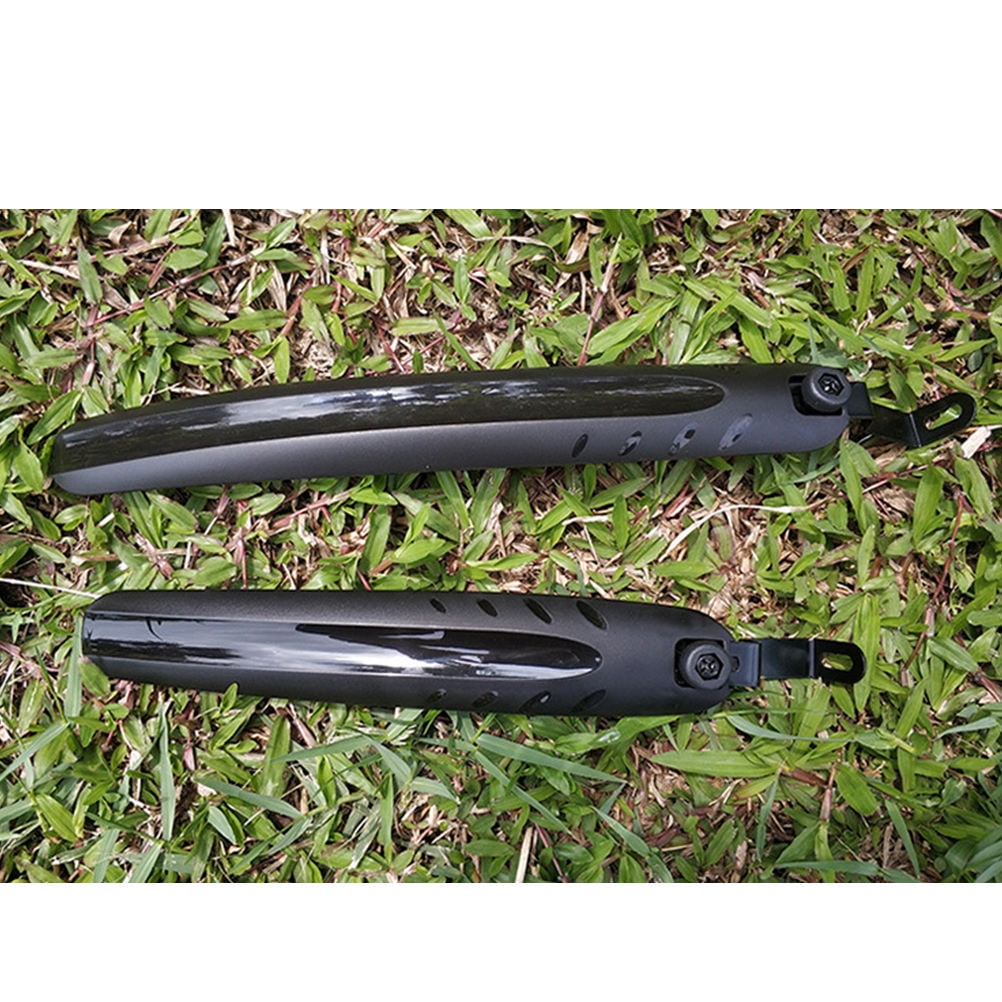KALLORY 2Pack Mud Guards for Mountain Bike Black Plastic Curve Foldable ...
