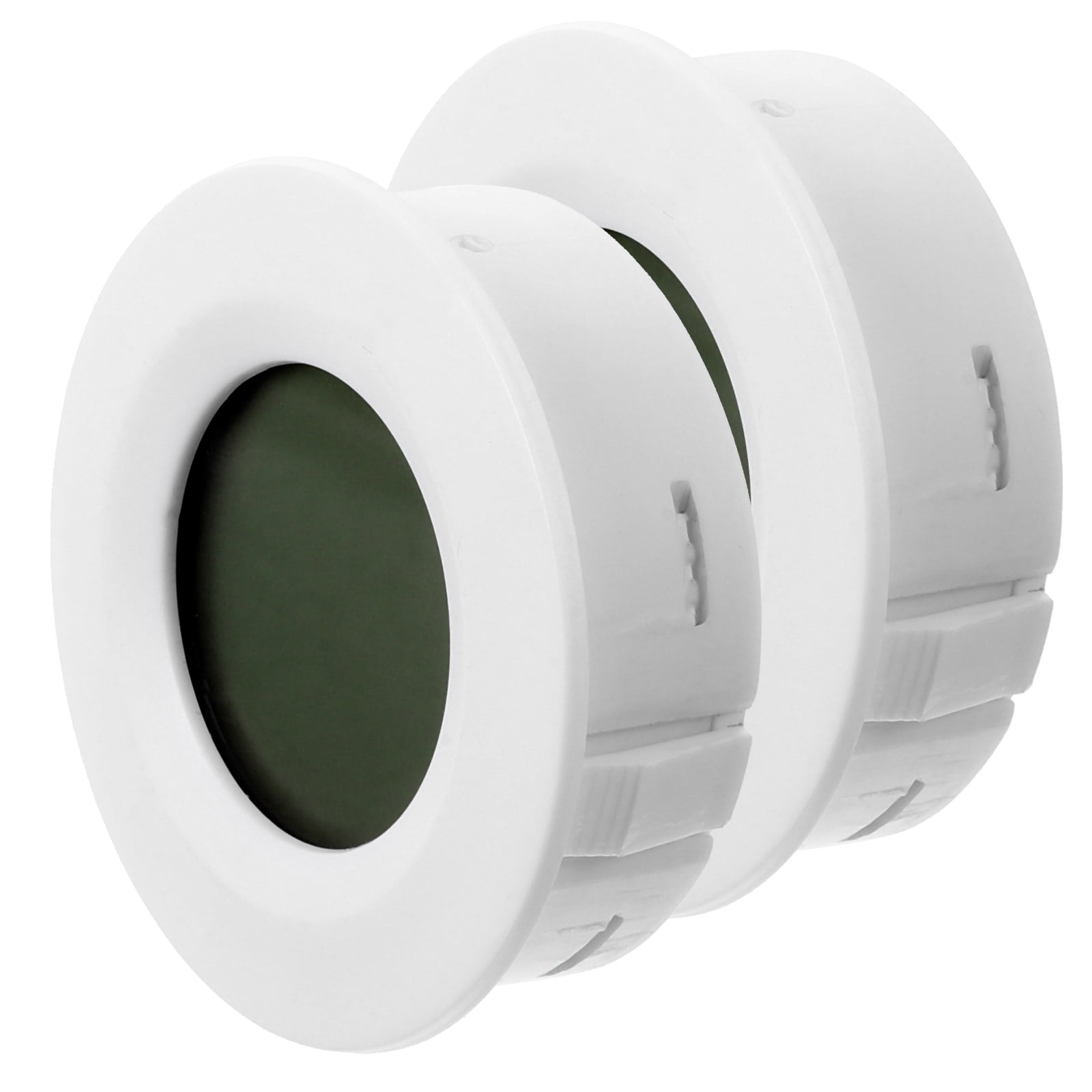 KALLORY 2Pack Room Temperature Reader Hygrometer Round for Home Office ...