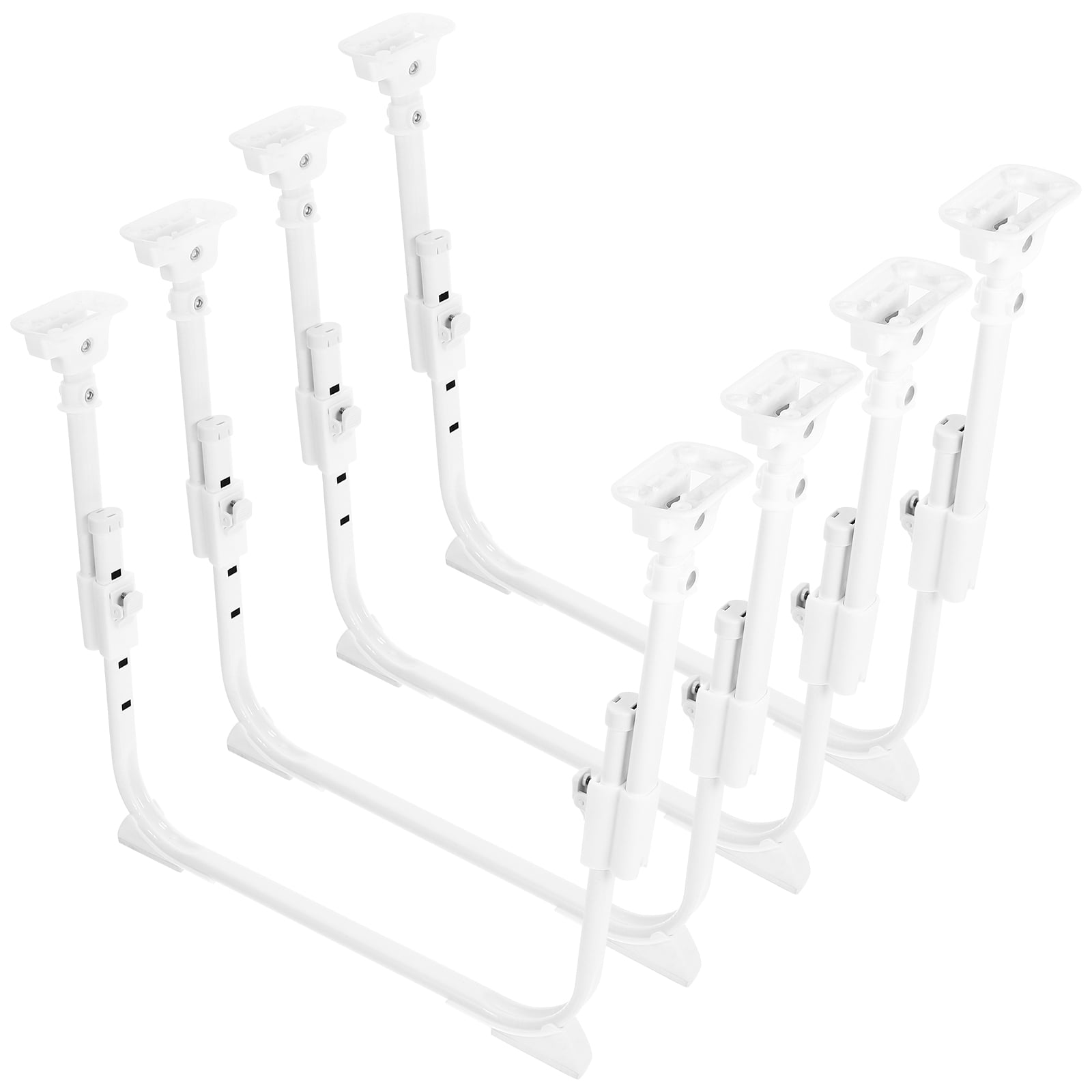 KALLORY 2Pairs Folding Telescoping Legs for Tables with Corrosion ...