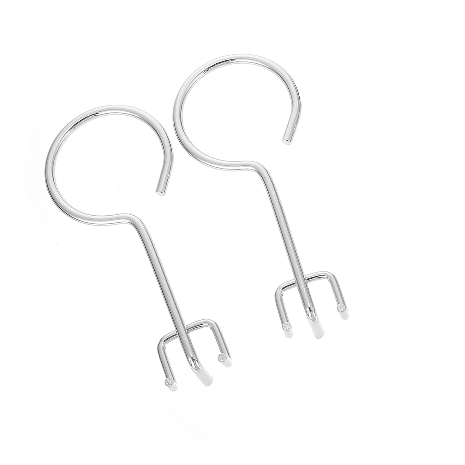 KALLORY 2Pcs 14.5X6.1in Silver Iron Cup Racks for Household Users ...