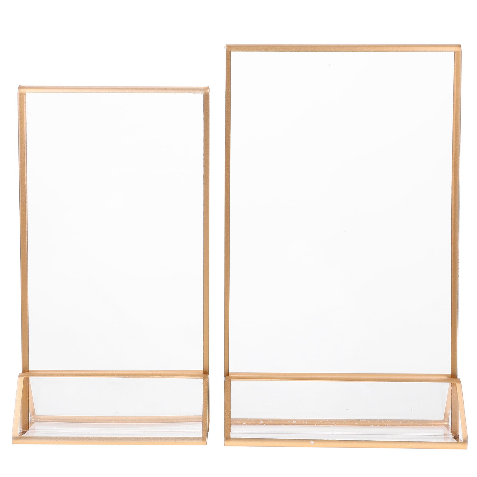 KALLORY 2Pcs Card Display Rack Acrylic Merchandise Sign Holder for ...