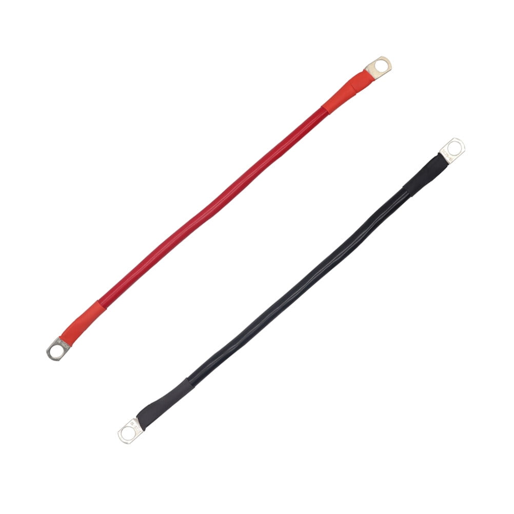 KALLORY 2Pcs Eyelet Terminal Connector Starter Cable for Batteries with ...