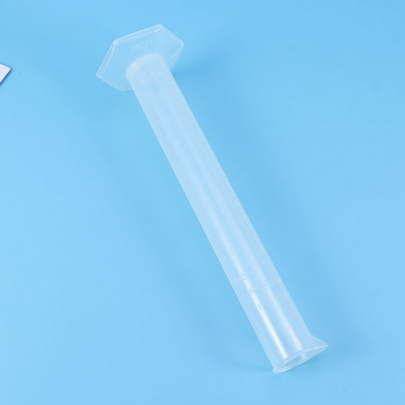 KALLORY 2Pcs Hard Plastic Wide Brim Measuring Container for Science ...