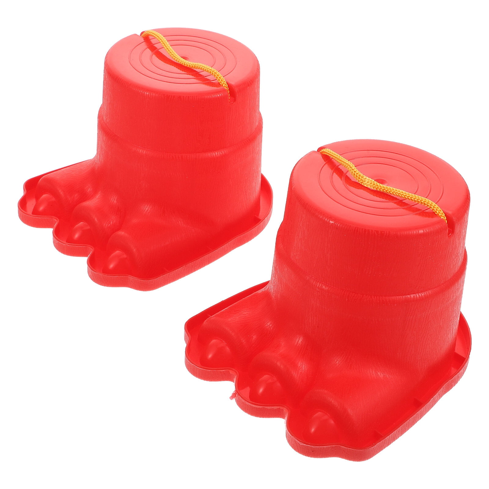 KALLORY 2Pcs Toy Stilts For Kids Red Tall Stilts For Coordination ...