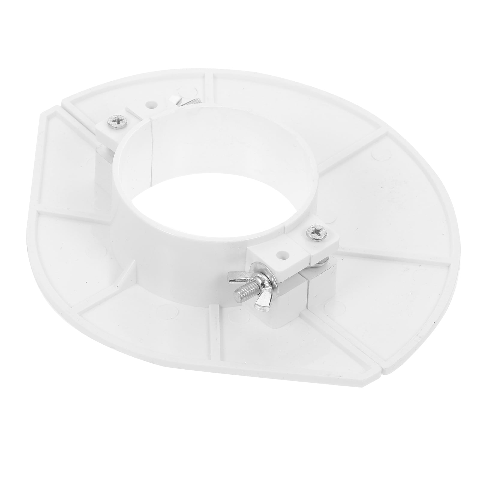 KALLORY 2Pcs White PVC Water Pipe Drain Plate for Corrosion Resistance ...