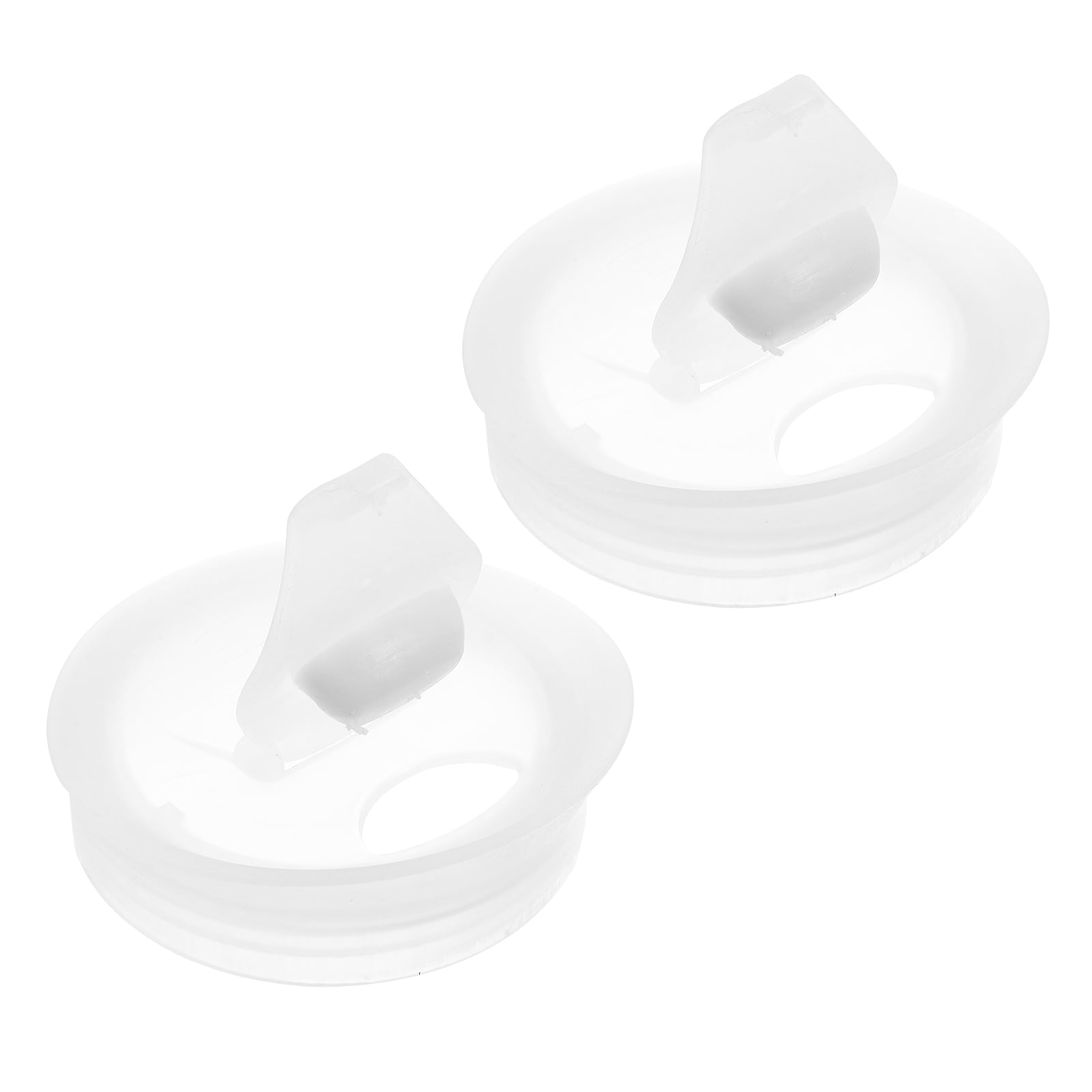 KALLORY 2Pcs White Plastic Carafe Lid for Water Pitcher with Leakproof ...