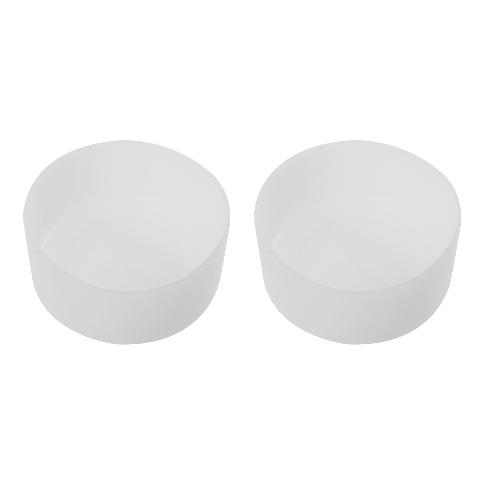 KALLORY 2Set Heat-insulated Bottle Covers Transparent Round Silicone ...