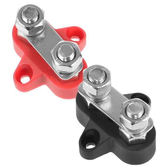 KALLORY 2pcs Car Terminal Strip Battery Terminal Distribution Block ...