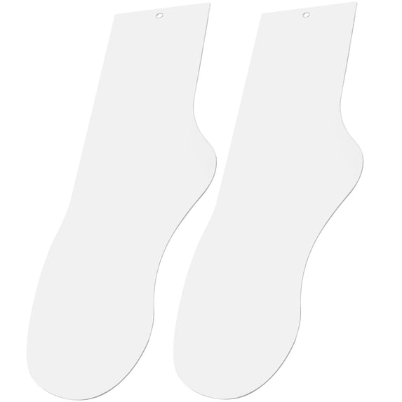 KALLORY 2pcs Sock Hanger Sock Hanging Prop Sock Display Hanging Panel ...