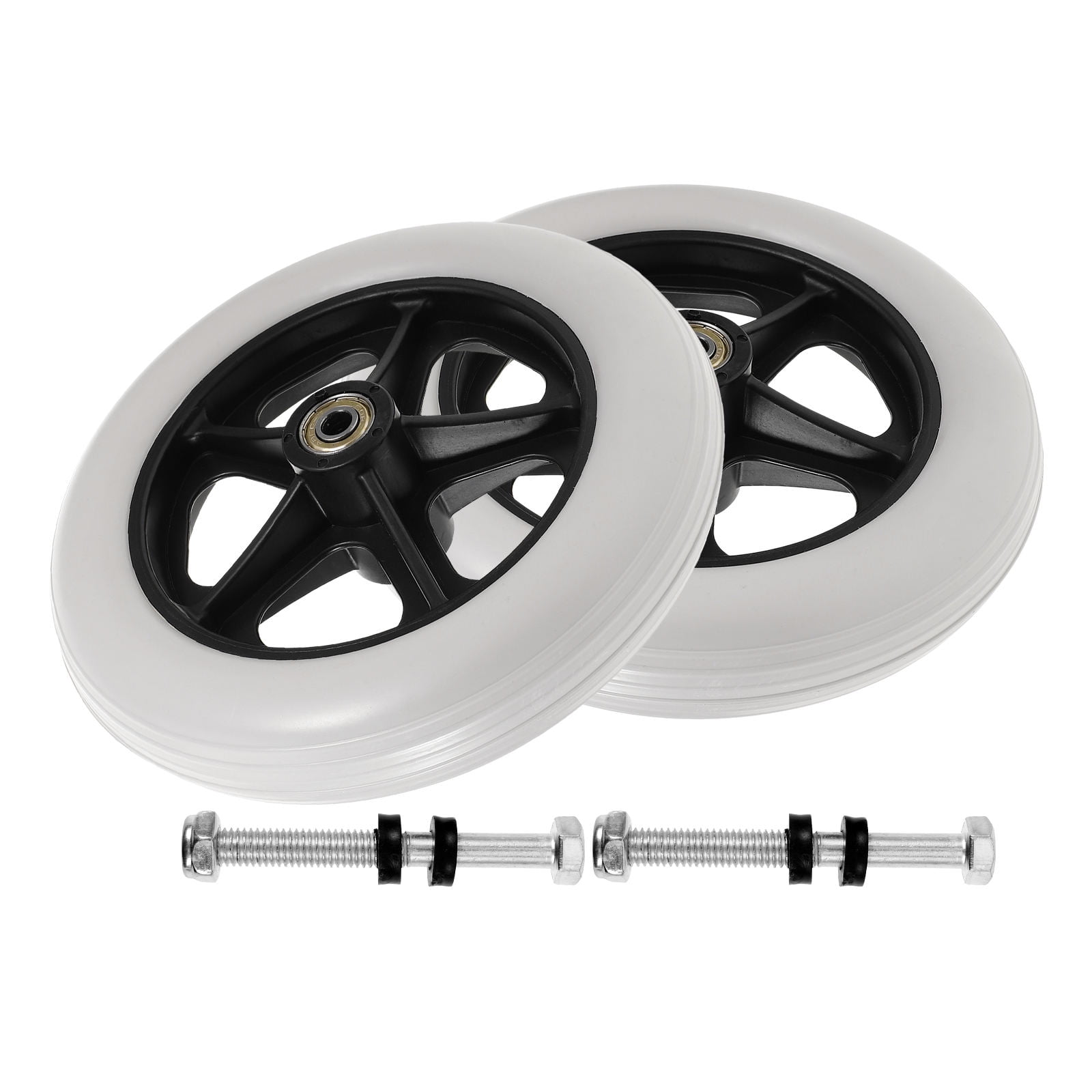 KALLORY PVC Front Wheel Heavy Duty Replacement Smooth Quiet for Home ...